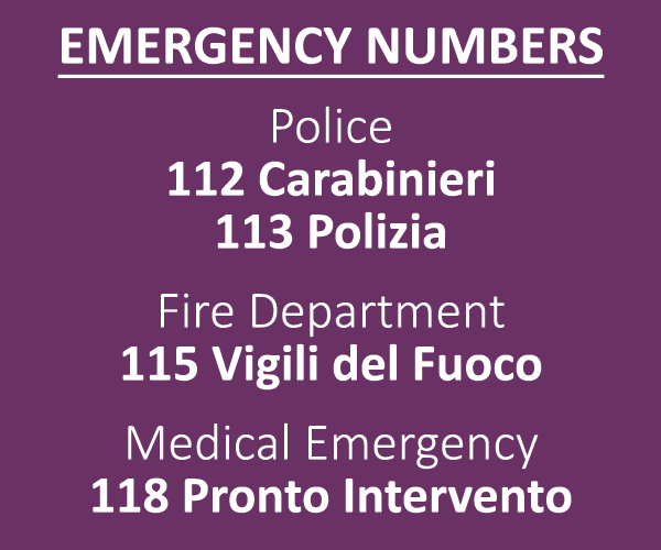 emergency-numbers – Campus Florence